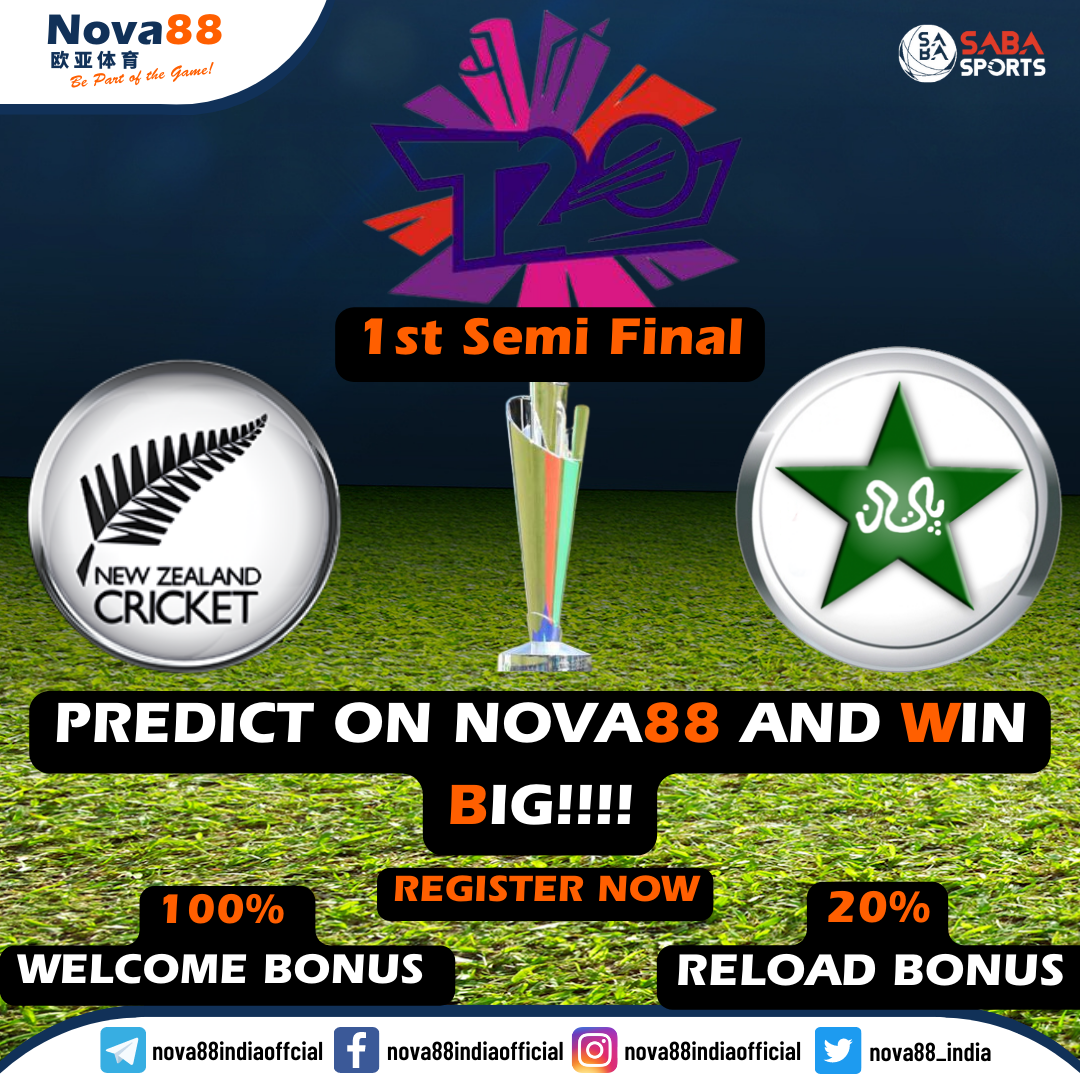 Pakistan vs New Zealand Semi Final: Preview & Prediction - Nova88 India